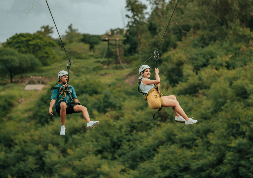 The 400m Zipline & 4 Ziplines- Casela Nature Parks in Mauritius with ...